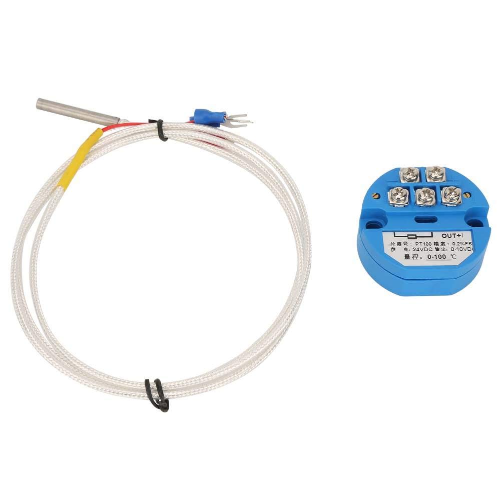 Temperature Sensor PT100 Temperature Transmitter Output 0-10V Good Sensitive PT100 Temperature Transmitter Module for Conversion of Resistance and Current