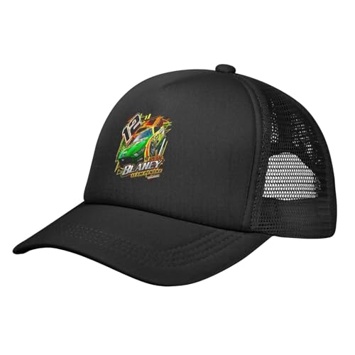 Ryan Blaney 12 Men's Adjustable Mesh Back Cap Curved Bill Snapback Mesh Baseball Cap Breathable Sun Hat