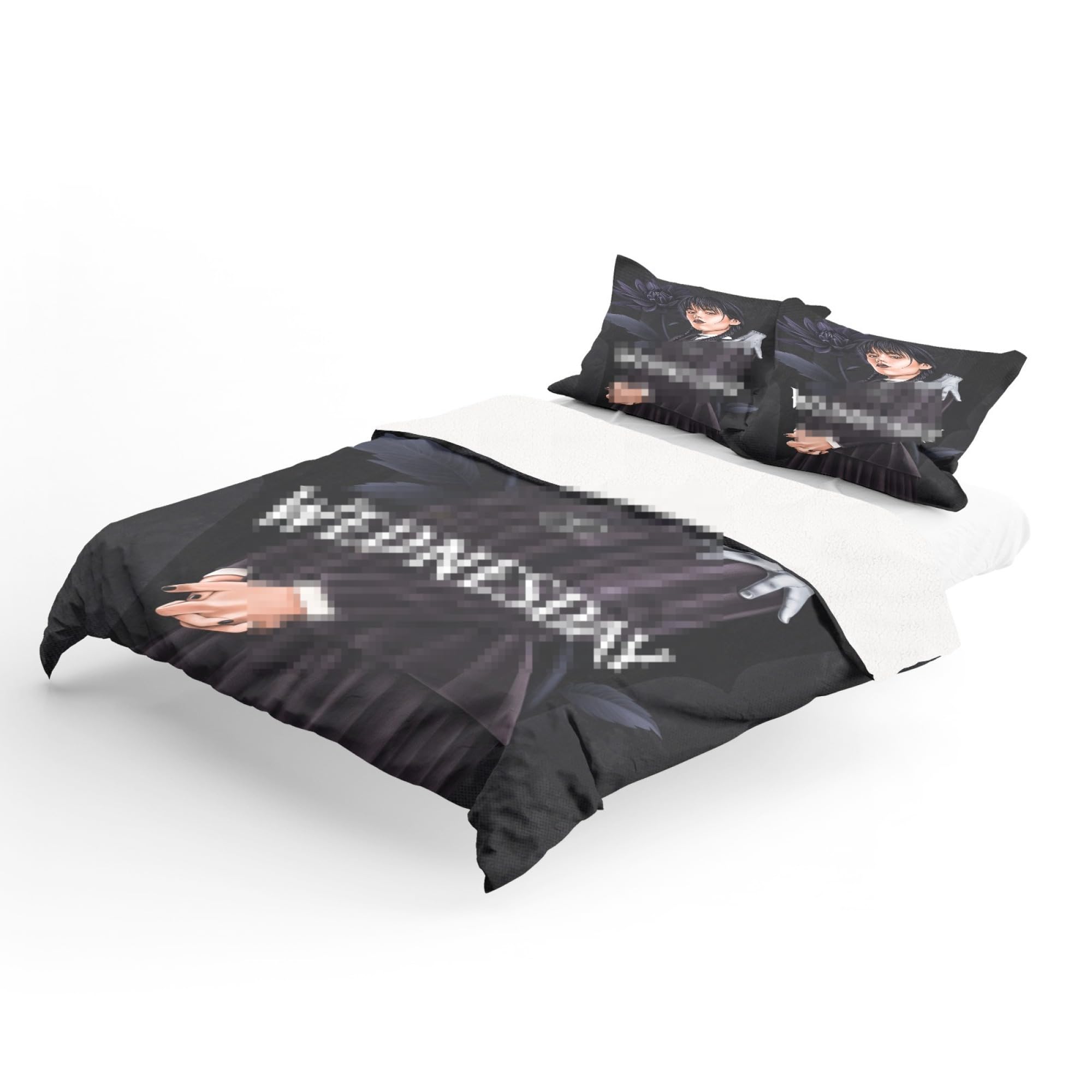 REDBMX Girl Bedding Sets,Ultra Soft Microfiber Microfiber Duvet Cover Set 3 Pieces with 1 Duvet Cover + 2 Pillowcases,Beding Set (Brown)