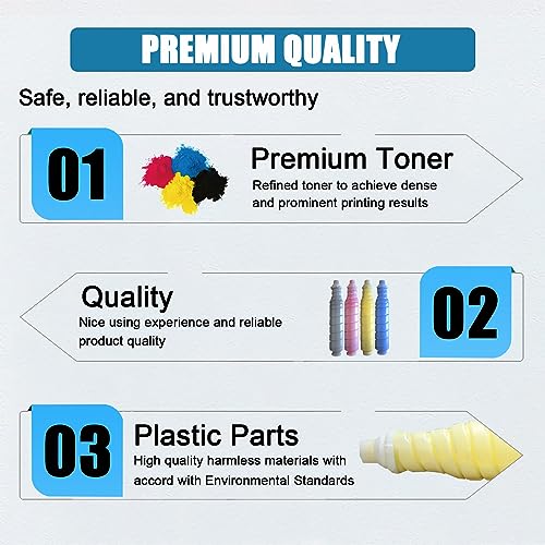 RIOMAN TN620 Toner Cartridge Compatible with Chip Replacement for Konica Minolta High Yield Compatible for Konica Minolta C1060L C1070L C2060S C3070L Toner Printers 1 Black Pack