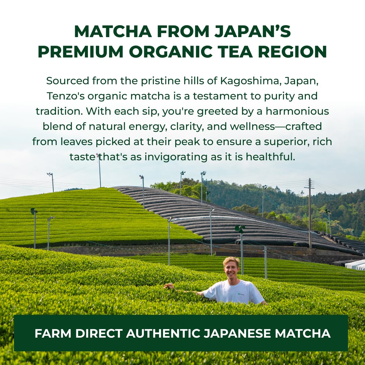 Tenzo Matcha Green Tea Powder - Matcha Powder USDA Organic Premium Grade - Authentic Japanese Matcha Tea - Original Matcha Latte Powder - BetterBoost (1.06 Ounce)