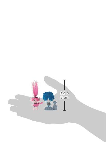 Trolls DreamWorks World Tour Rock City Bobble with 2 Figures, 1 with Bobble Action Plus Base, Toy Inspired by The Movie World Tour