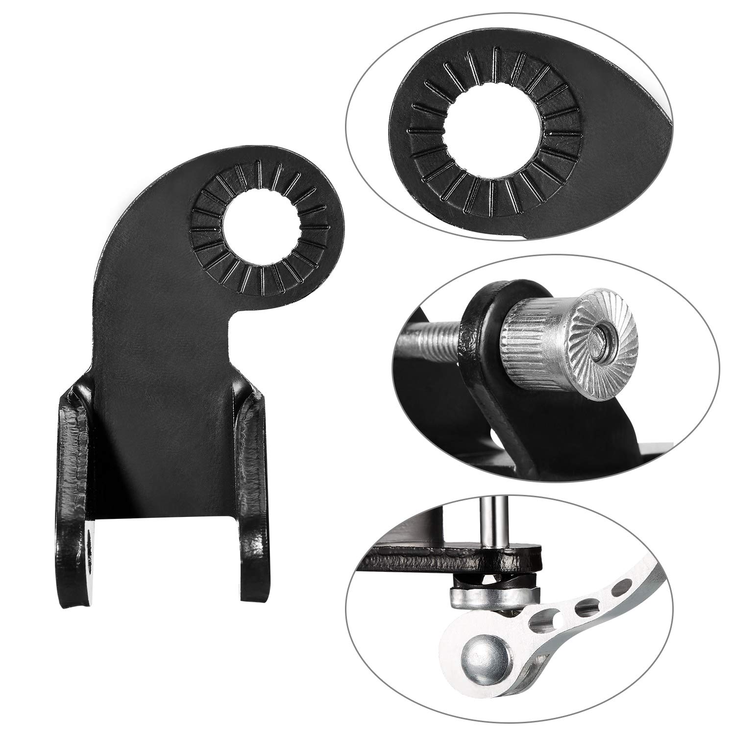 Syhood Bike Trailer Hitch Bicycle Steel Hitch Coupler Bicycle Trailers Replacement Connector Bike Pulley Trailer Connector and Quick Release Rod