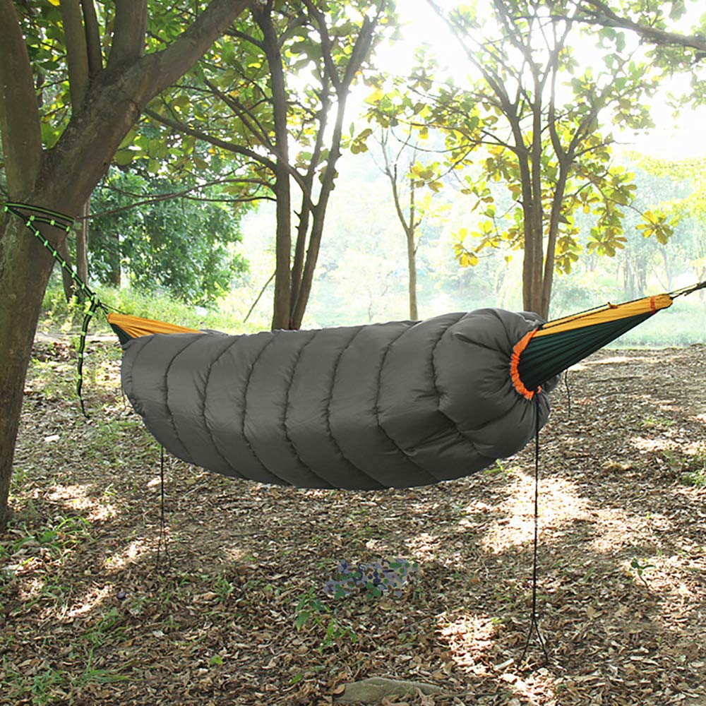 WintMing Hammock Underquilt for Travel Backpacking Hiking 3 Season Sleeping Bag for Hammock Waterproof Camping Warm Under Blanket