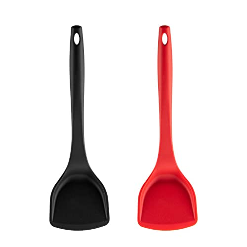 SEWALL Heat Resistant Silicone Cooking Tools Kitchen Utensils Set Baking Pastry Tools Spoon Accessories (Size : Rojo)