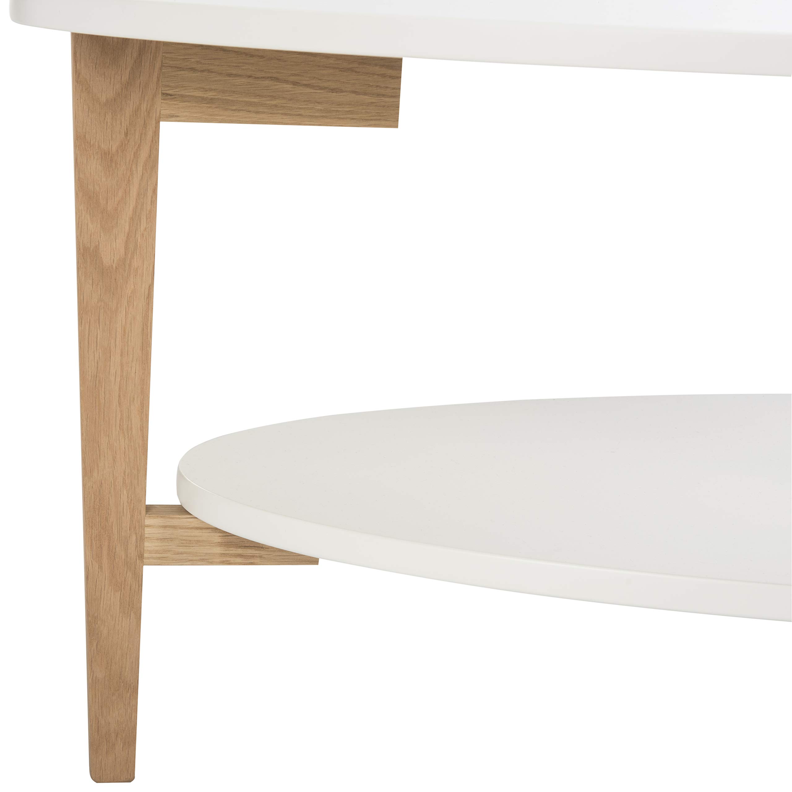 Safavieh Home Collection Woodruff White and Natural Coffee Table
