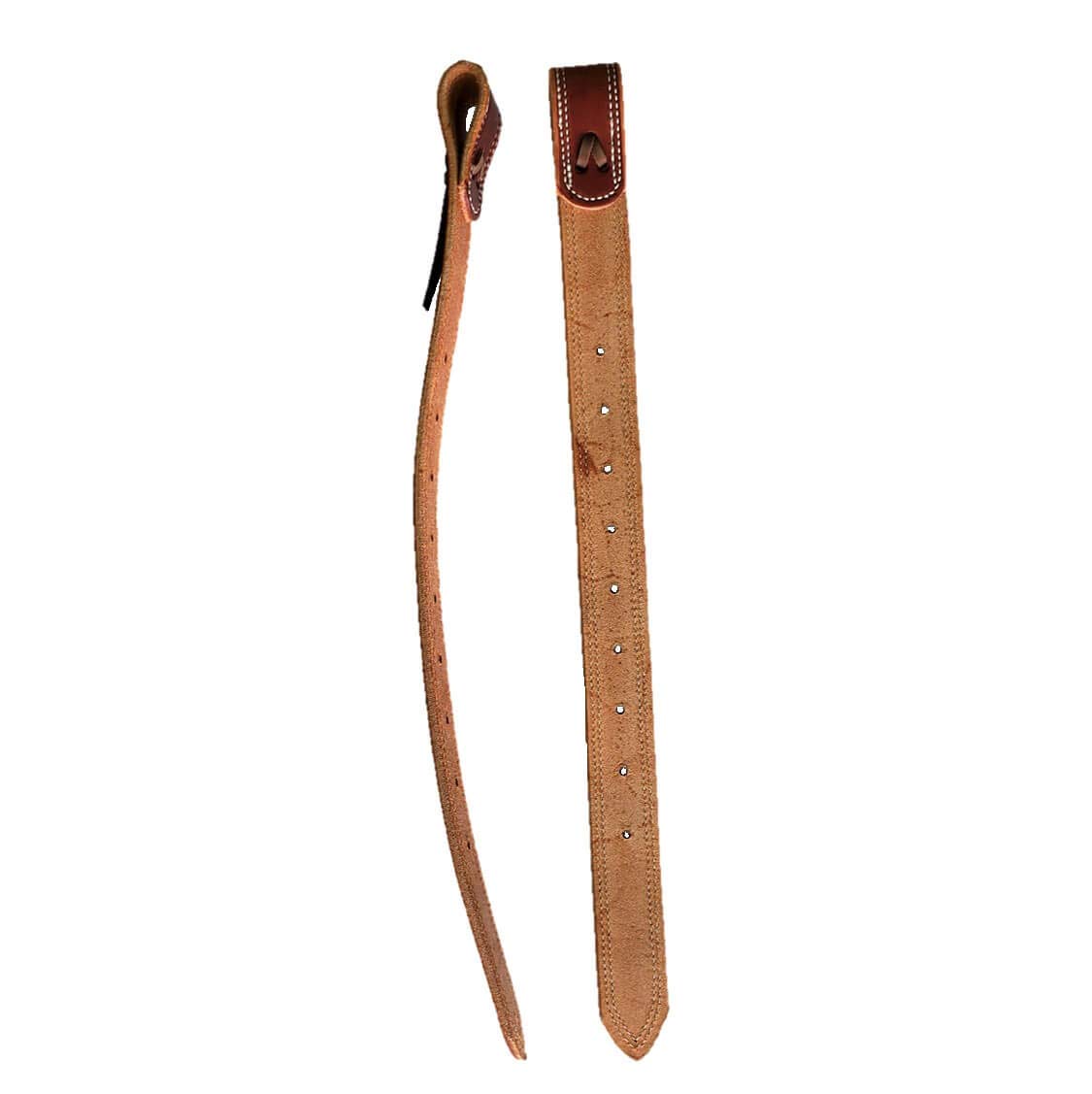 Saddles & Such Harness Leather Rear Flank Billet Set Double Stitched Brown Color