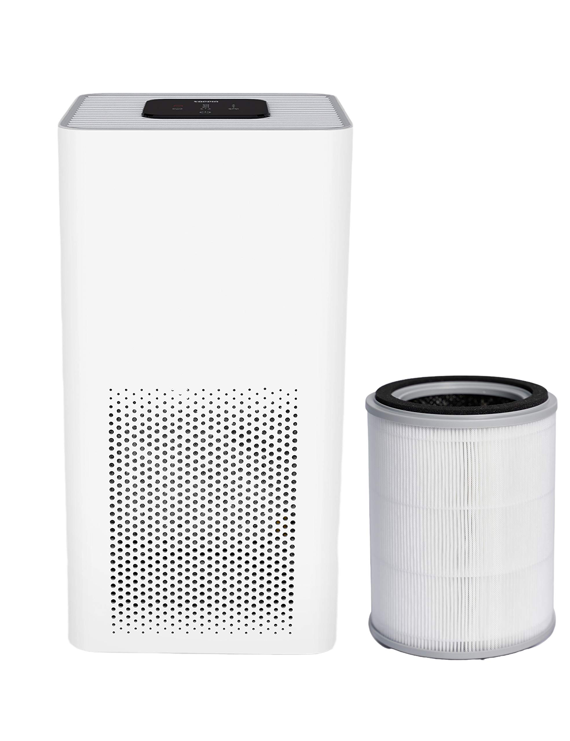 TOPPIN TPAP001 Air Purifier Replacement Filter, 4-in-1 Pre-Filter, H13 True HEPA Filter, Allergen Absorber Air Filter Replacement