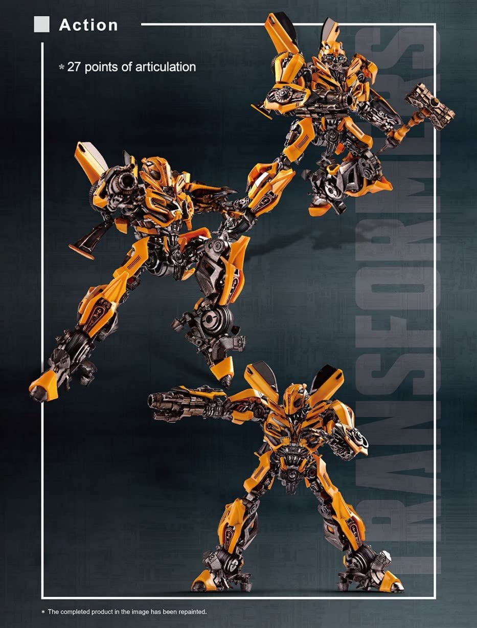 Transformers Bumblebee Camaro Figure Model Kit – Easy to Assemble 3D Articulated Action Pre Painted Collectible Series Toys Hobby 08105