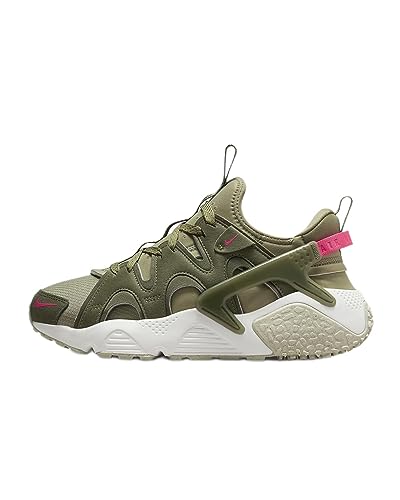 W AIR Huarache Craft - Size 7.5 US - Medium Olive/Hyper Pink