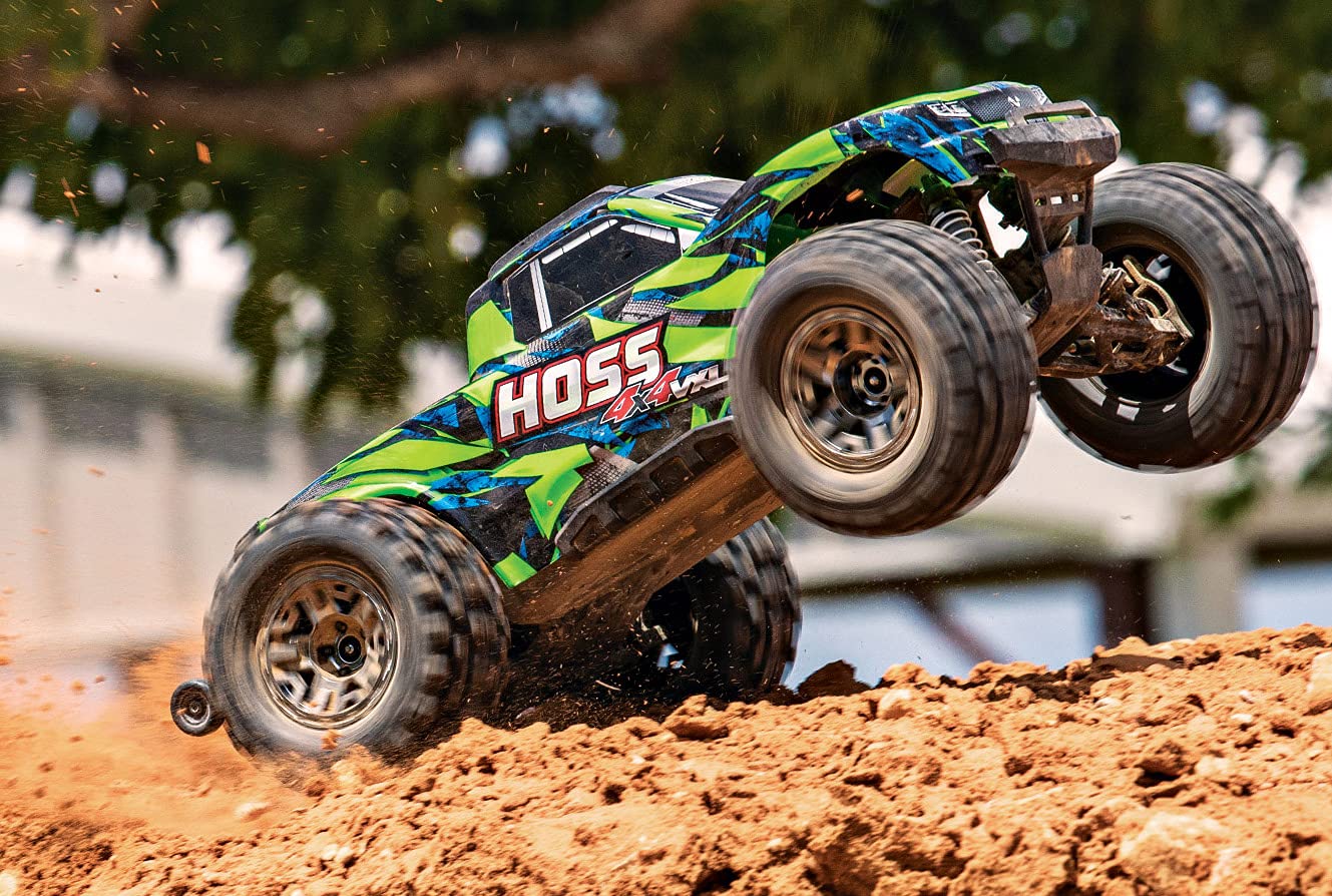 Traxxas 900764GRN Hoss 4x4 Vxl: 1/10 Scale Monster T