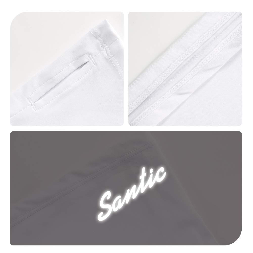 Santic Balaclava Sports Face-Mask Elastic Neck Gaiter for Men Women-Quick Dry Breathable UV Protection