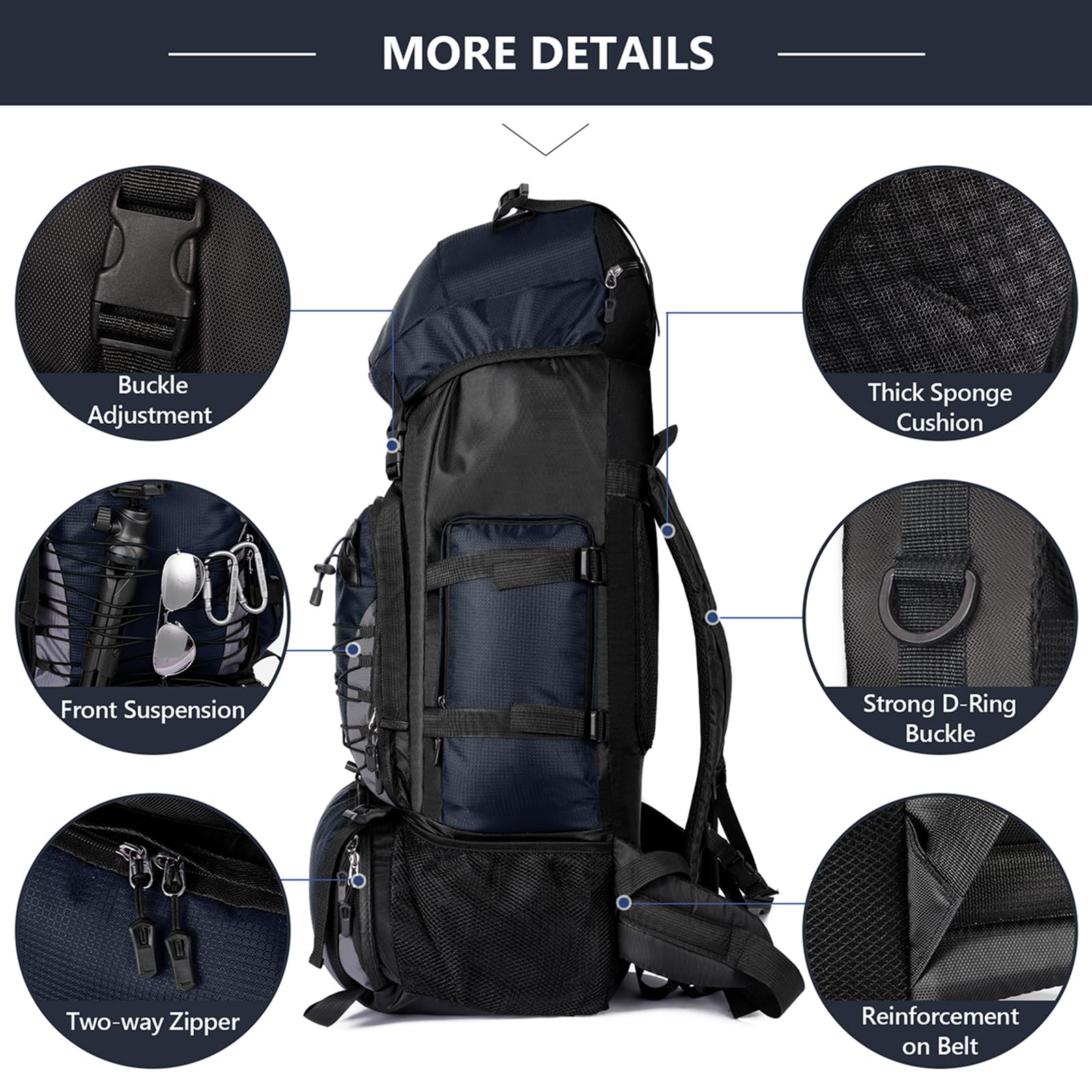 Unineovo hiking backpack 1047 (Blue)