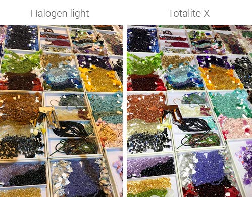 TOTALITE X COB CREE LED Light 60w 6500K Pure White 9400 lm for Gem and Jewelry Gift Trade Show Exhibition Safe