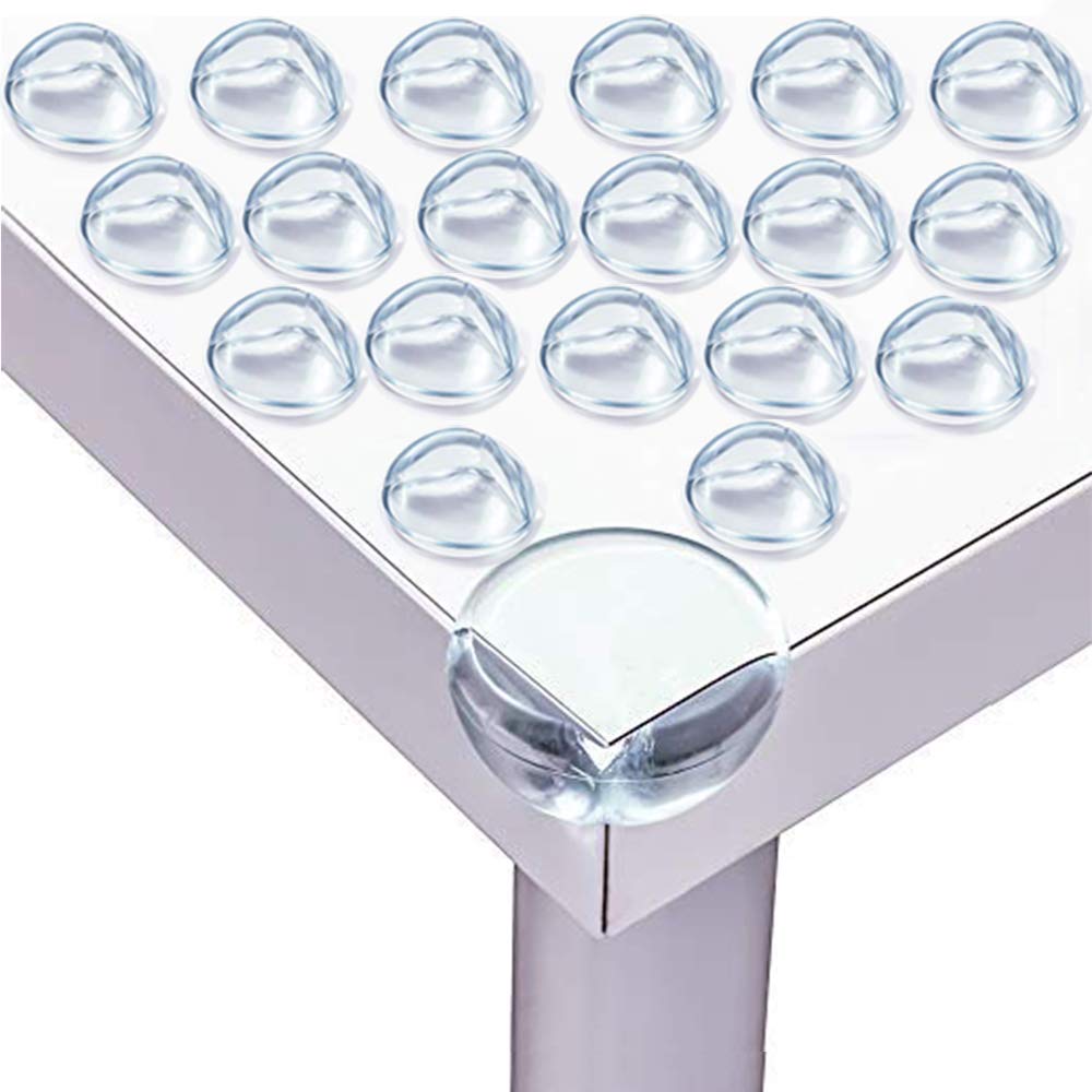 Safety Corner Protectors Guards 20 Pack Large Clear Table Corner Guards to Prevent Child Injuries Pefect Anti-Collision for Baby Safety