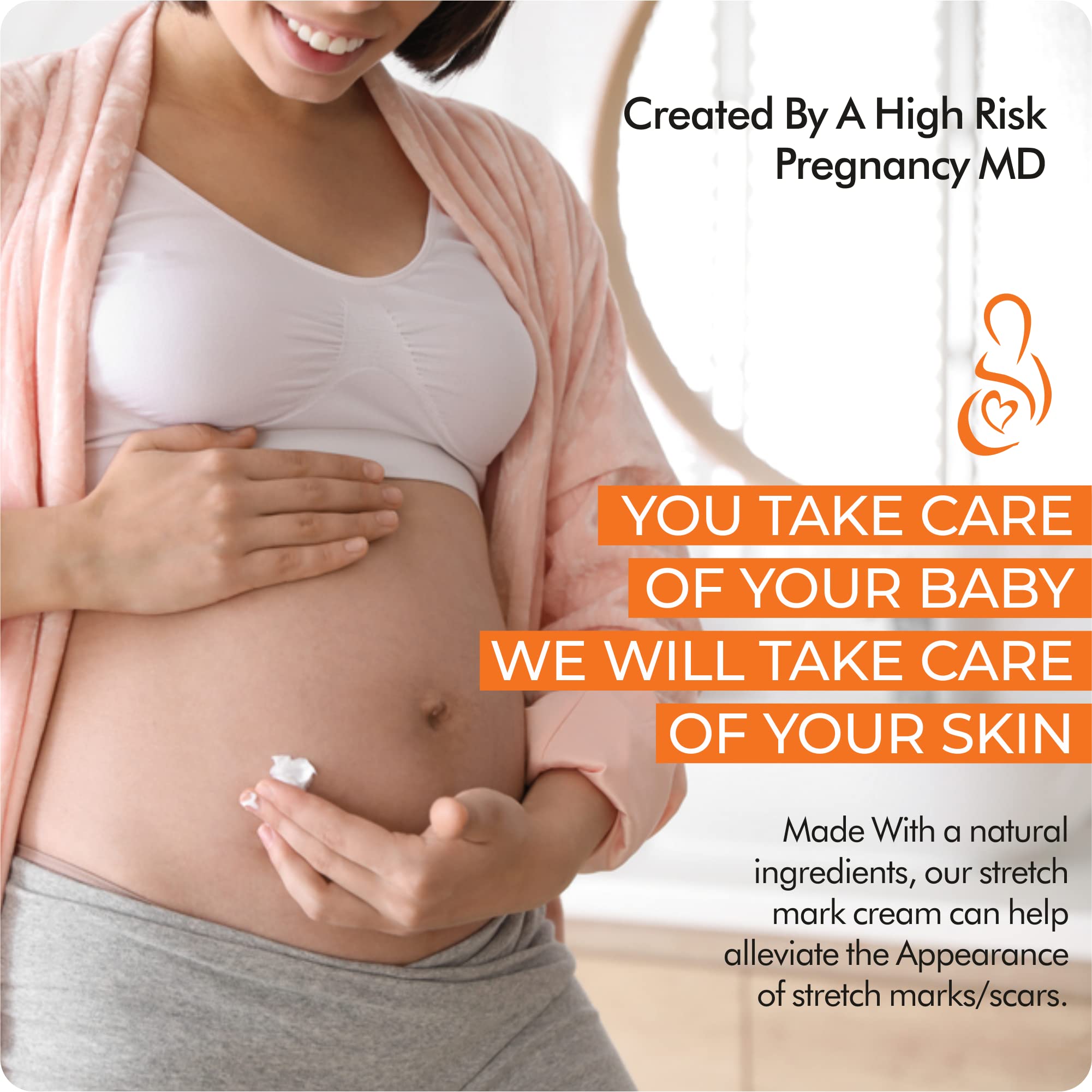 V.SACHAR MD Maternity Stretch Mark Cream: Effective Stretch Mark Treatment for Preventing & Erasing Stretch Marks | 4 Fl Oz