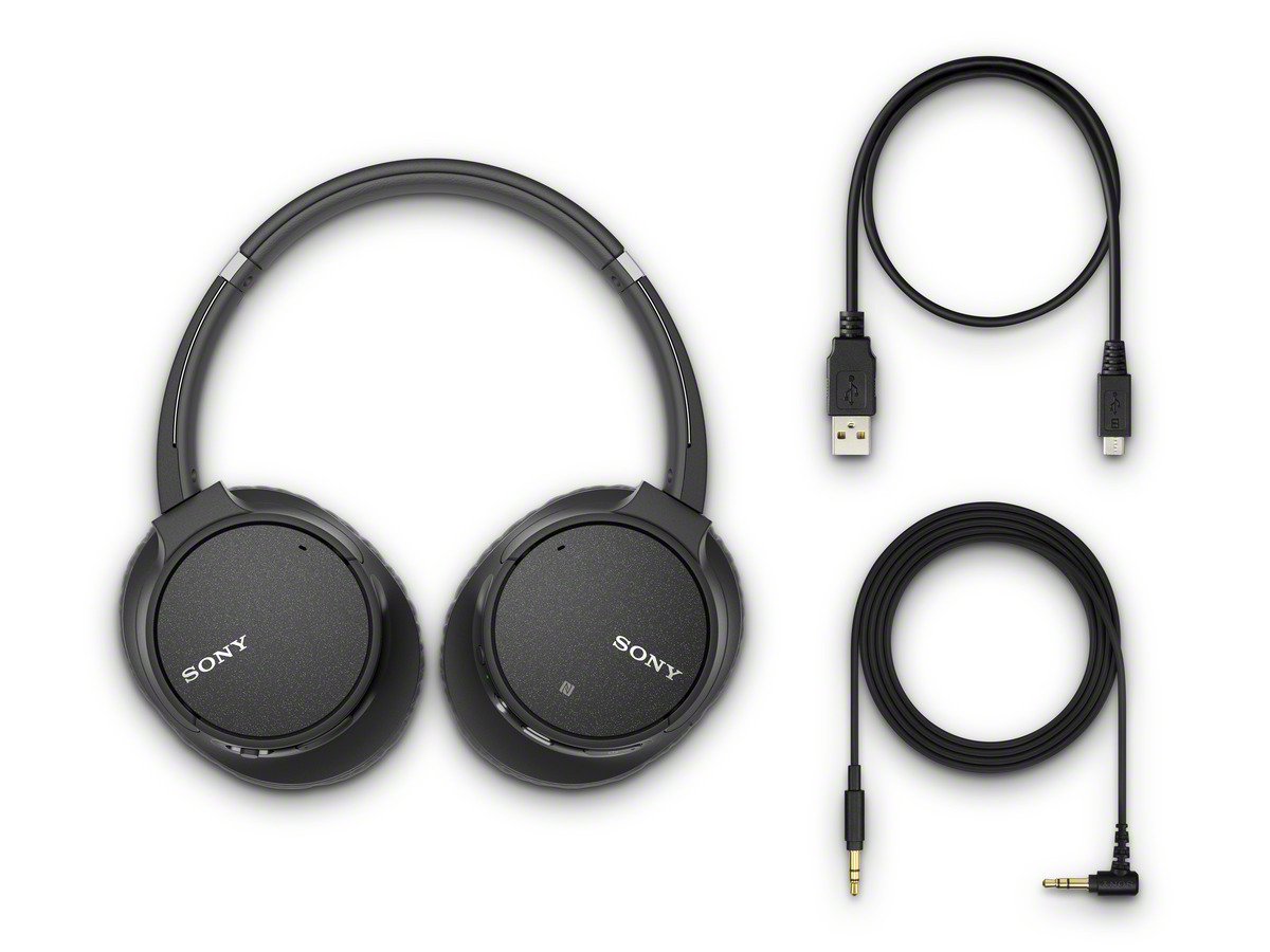 SONY WH-CH700N Wireless Noise Canceling Over-the-Ear Headphones - Black (Renewed)