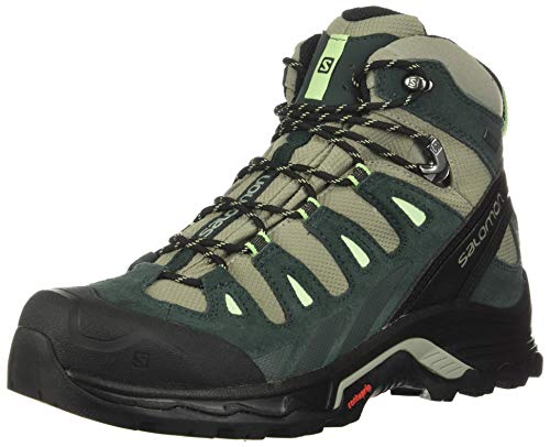 Salomon Quest Prime Gore-TEX Hiking Boots for Women, Shadow/Green Gables/Patina Green, 7.5