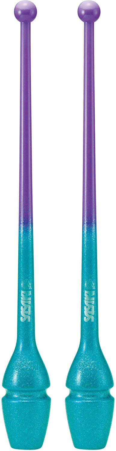 Sasaki M-34JKGH-F Short Gradation Rubber Clubs - Purple x Emerald Blue