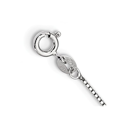 Solid 925 Sterling Silver Black and White Diamond Pendant Necklace (1mm x 18mm) (1/10ct.)
