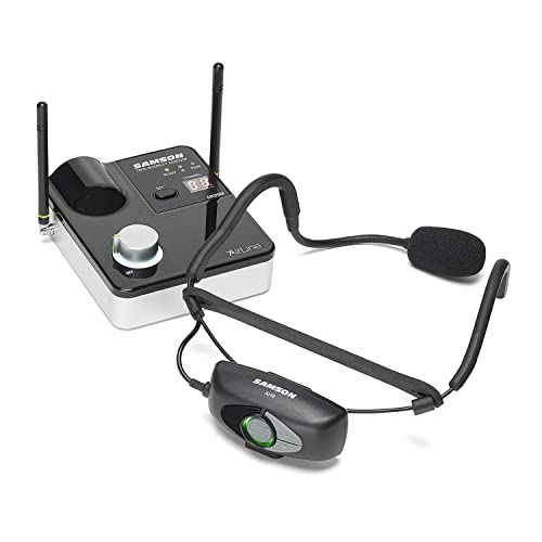 Samson Airline 99m Fitness Headset System, Black, K Band: 470–494 MHz