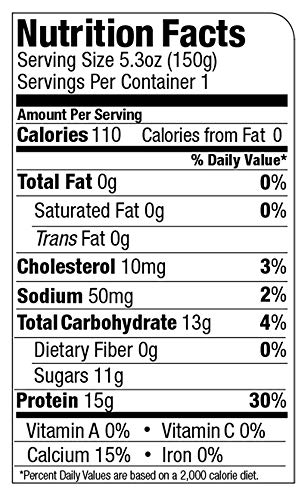 siggi's Icelandic Strained Nonfat Yogurt, Peach, 5.3 oz. Single Serve Cup – Thick, Protein-Rich Yogurt Snack