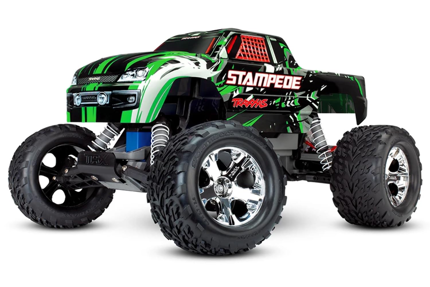 Traxxas 36054-4-GRN Stampede: 1/10 Scale Monster Truck w/ TQ 2.4GHz Radio System