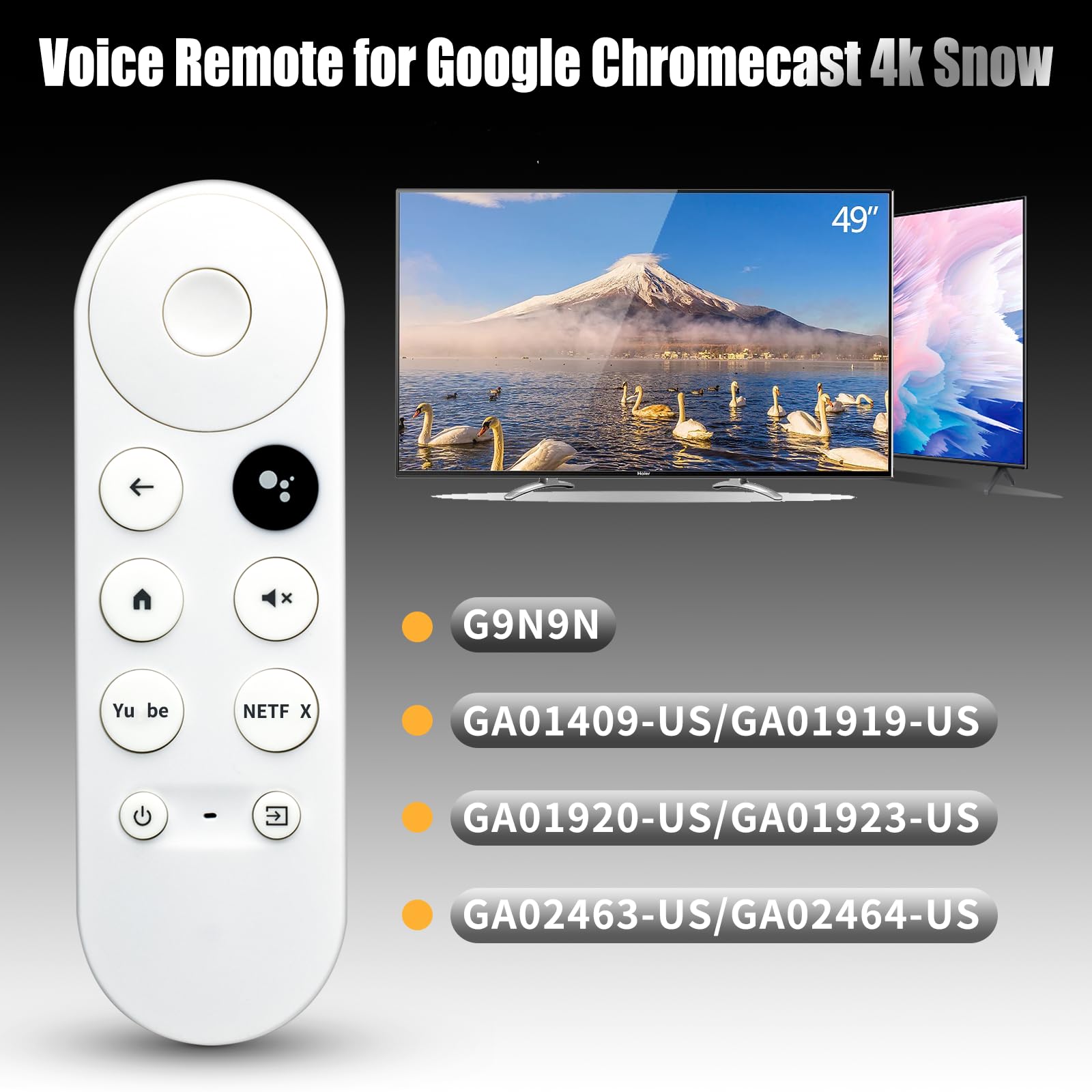 Replacement Remote Control Compatible with Roku Express,for Roku Box, for Roku Player,for Roku Premiere,Compatible for Roku 1/2/3/4 (HD,LT,XS,XD).(NOT for Roku Stick and Roku TV)(Pack of 2)