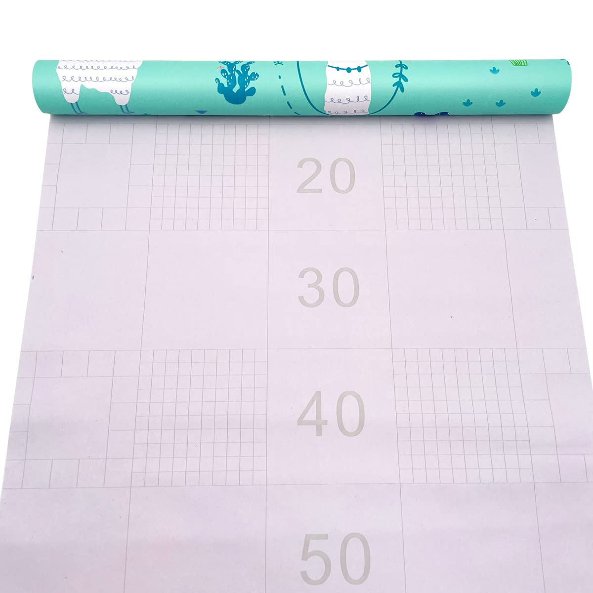 Yifasy Shelf Liner Alpaca Cactus Self-Adhesive Waterproof Drawer Paper Protect Furniture Wall Surface Decor Toy Storage Trunk 118x17.7 Inch