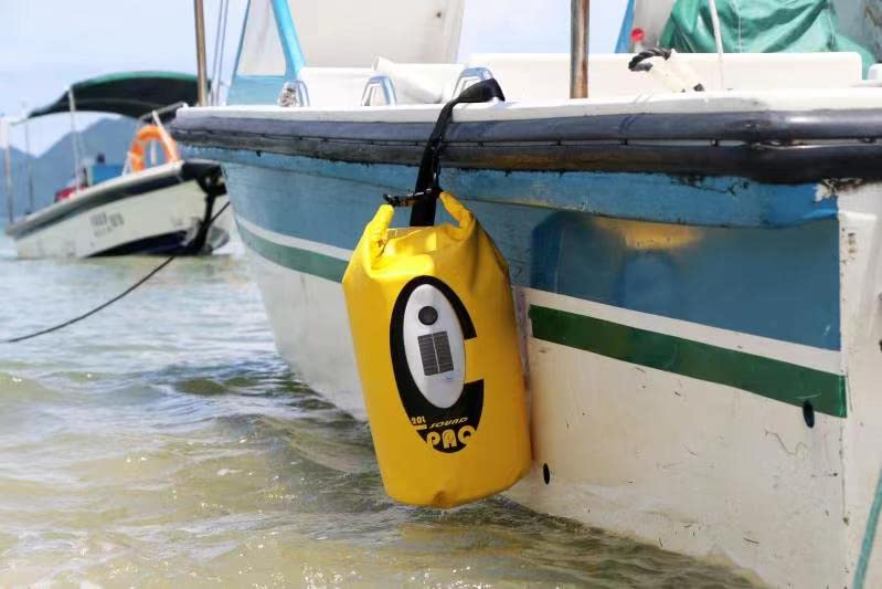 ztarx Waterproof Dry Bag Speaker, Dry Bag Backpack with Bluetooth Speaker Solar Powered and USB Powered 20L Roll Top Dry Sack Keeps Gear Dry for Kayaking, Rafting, Boating,Camping (Yellow-2.1)