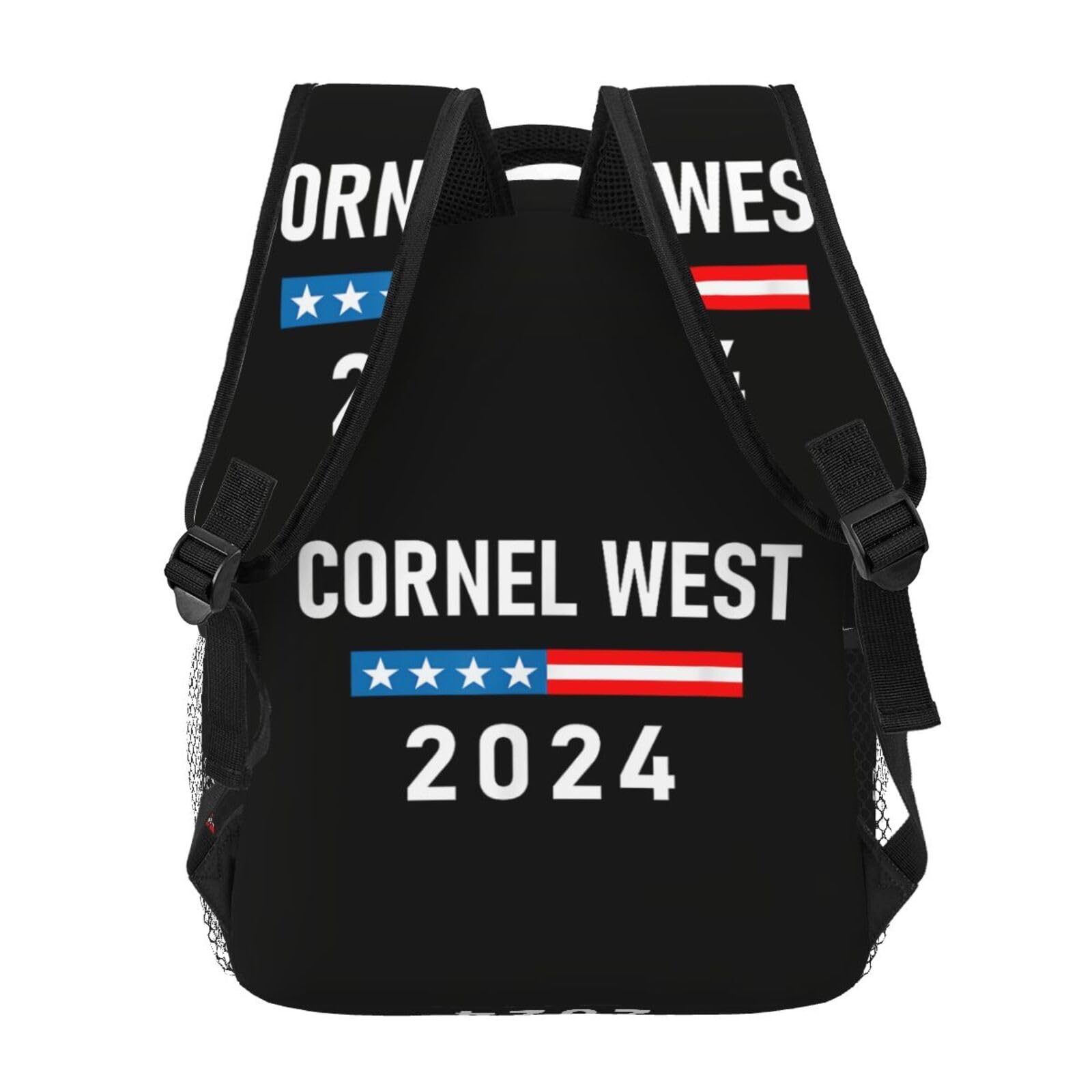TuoniLaoShi Cornel West for President 2024 Backpack,Large Capacity Travel Backpack,Laptop Backpack,Water Resistant backpack for Women Men