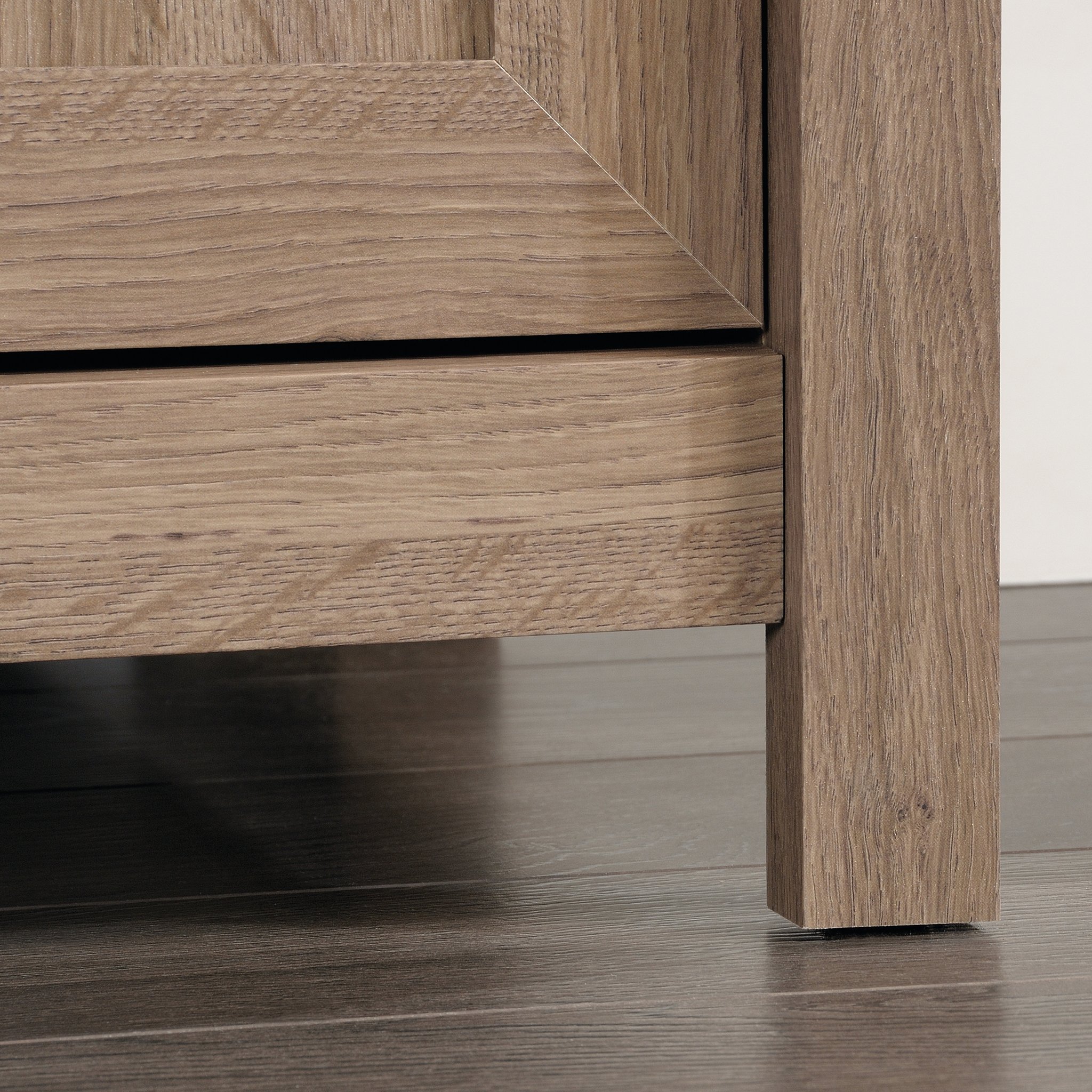Sauder County Line Panel TV Stand, For TVs up to 47", Salt Oak finish