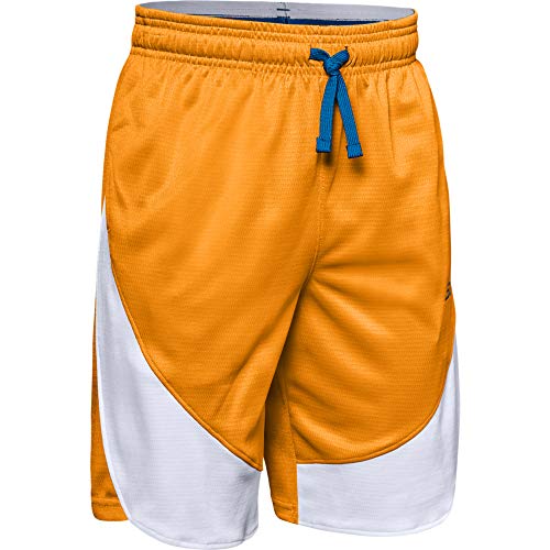 Under Armour Sc30 Shorts, Golden Yellow (711)/Teal Vibe, Youth Medium