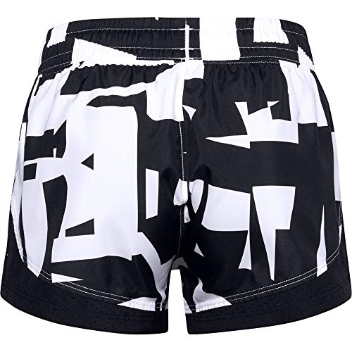 Under Armour Sprint Printed Shorts, Black (004)/Cerise, Youth Large