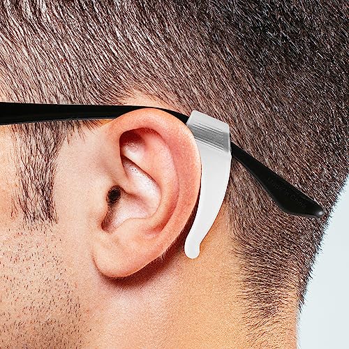 Tevkmuzz Eyeglass Ear Grip,Silicone Ear Hook,Eye Glass Temple Tips Sleeeve Retainer for Glasses 14 Pair