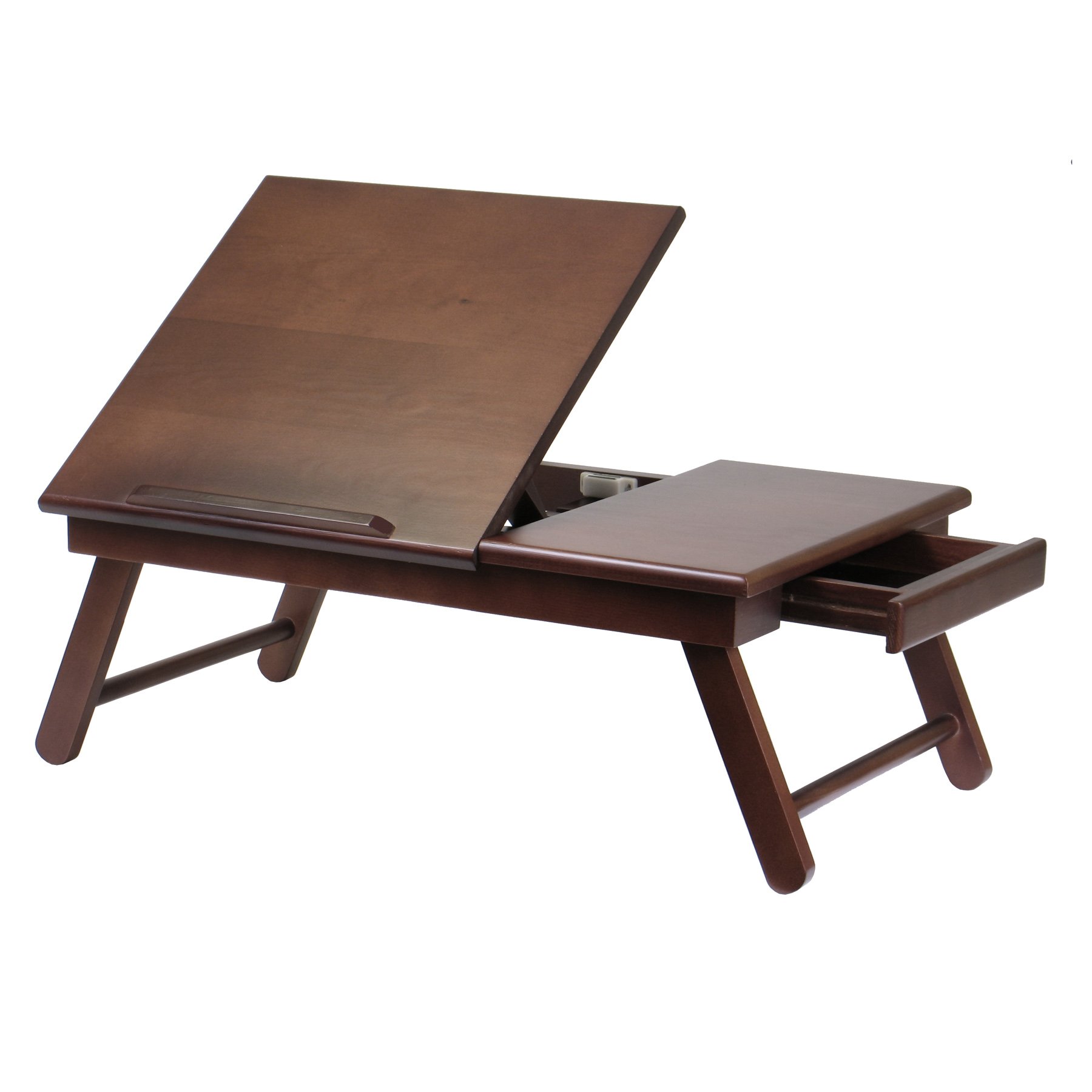 Winsome Wood Sedona and Alden Bed Trays Bundle | Antique Walnut Finish