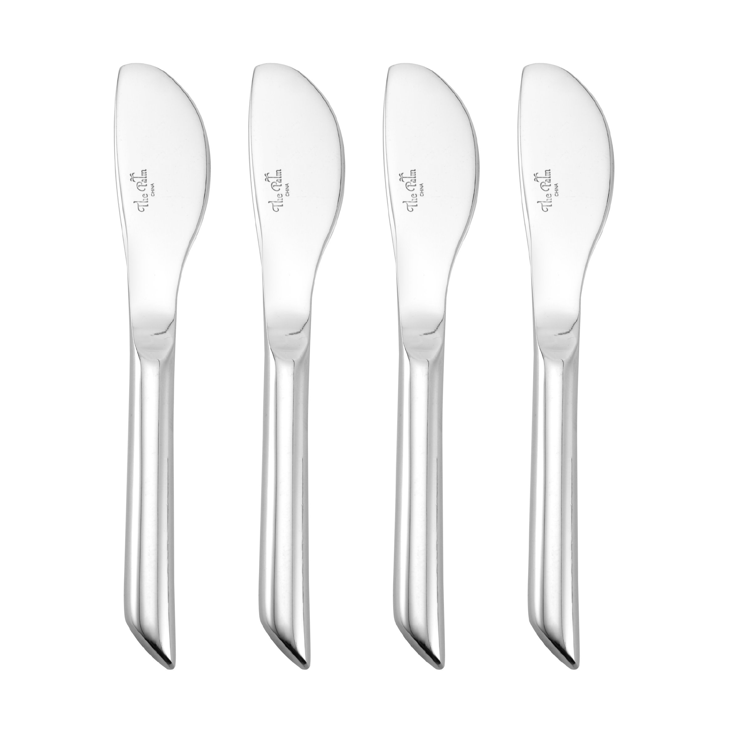 Towle Living Wave Stainless Steel Cheese Spreader, Set of 4