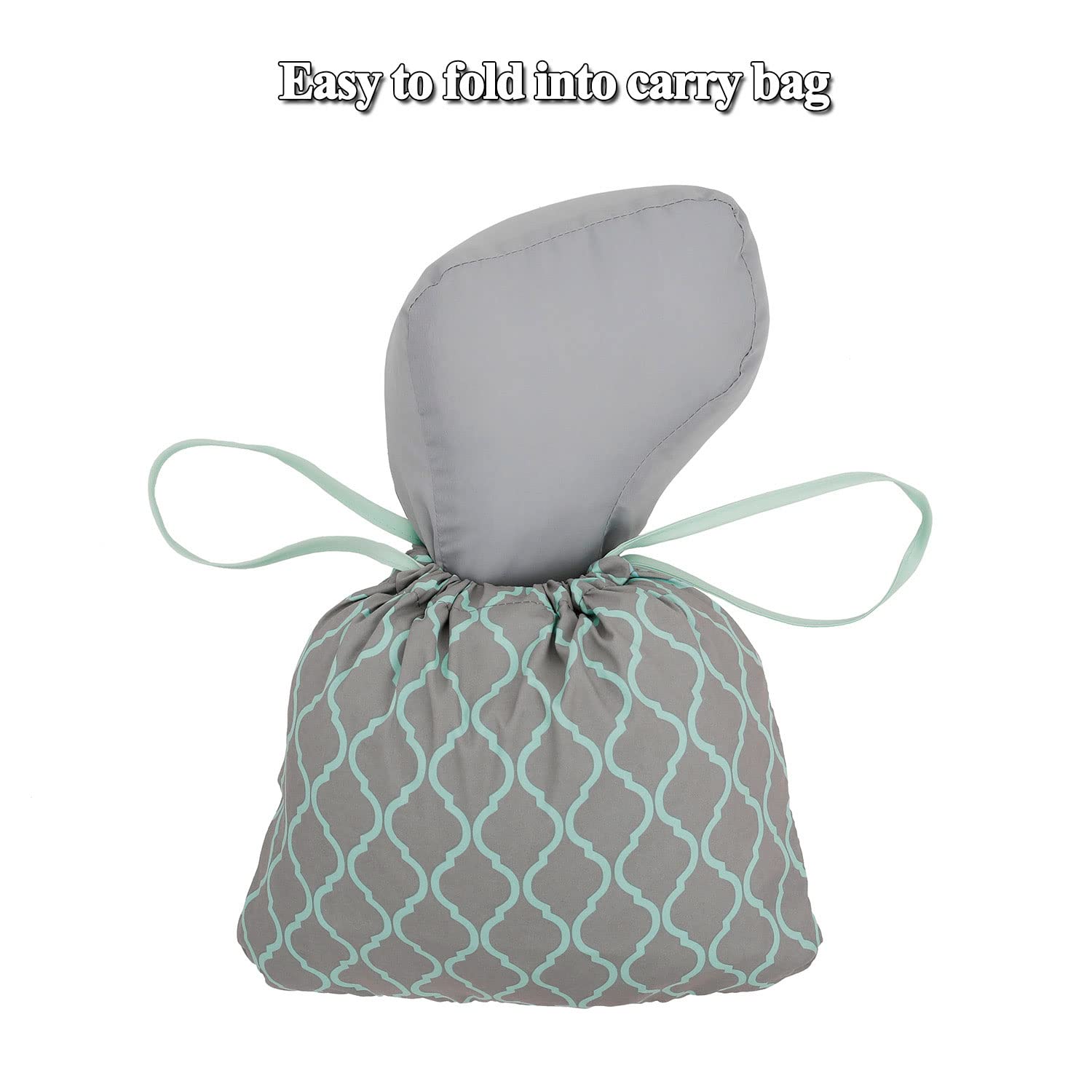 Soft Backrest Attached 2-in-1 Shopping Cart and High Chair Covers for Baby~Fold'n Roll Style~Portable with Free Carry Bag