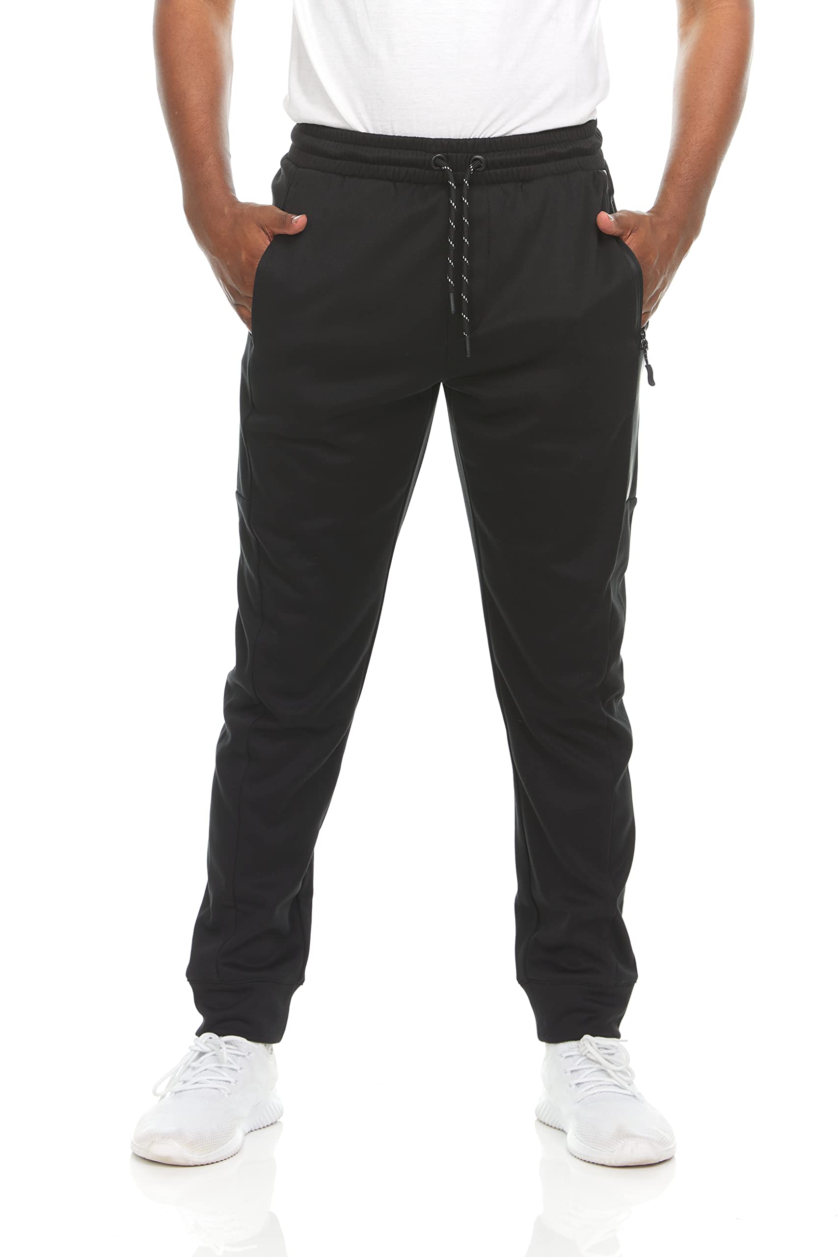 Spalding Mens Alumni Performance Fleece Jogger Pant, Black, L