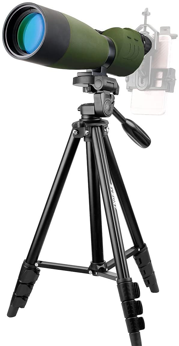 SVBONY SV17 25-75x70mm Spotting Scope Straight Waterproof Spotting Scope for Camping Hunting Bird Watching