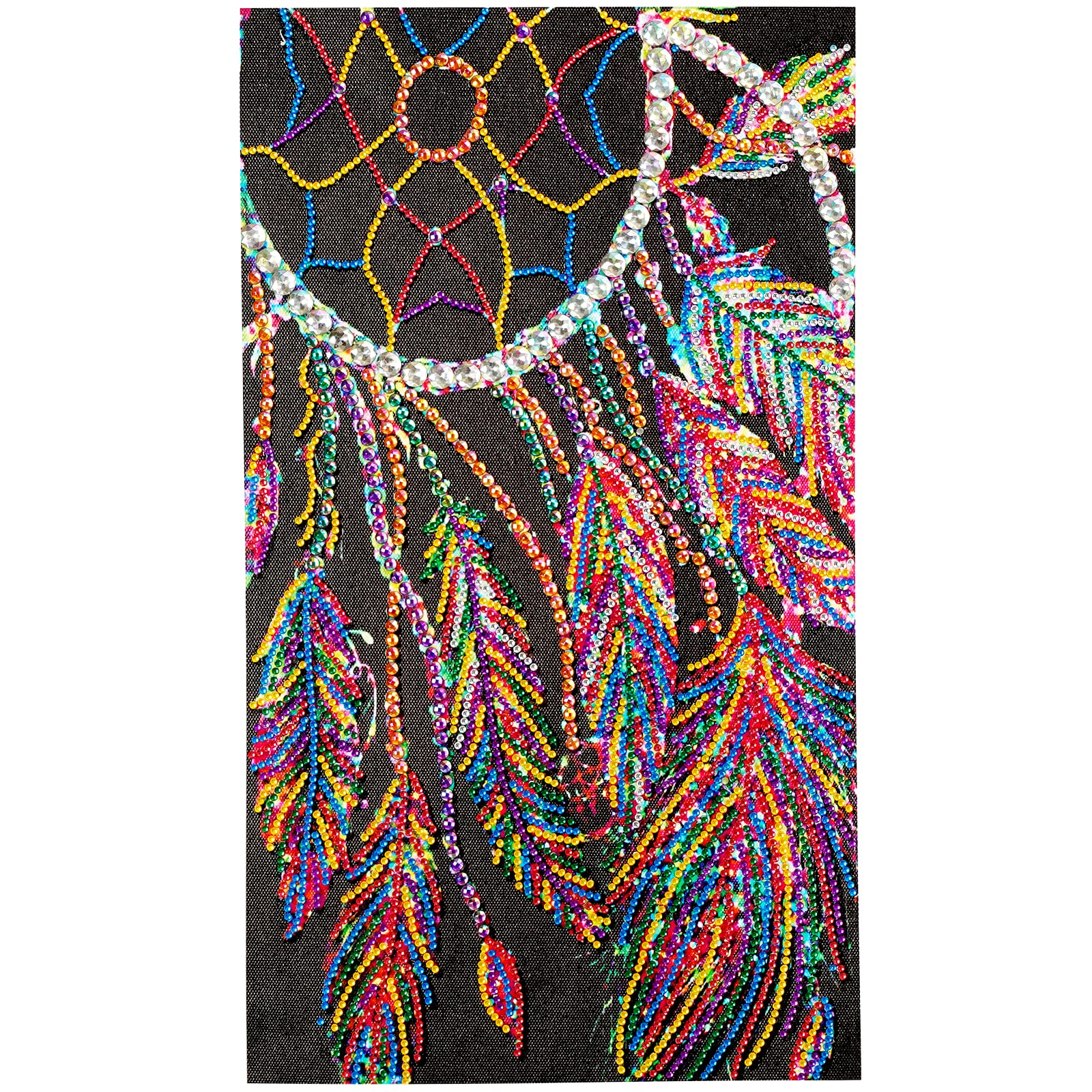RuBos DIY 5D Diamond Painting, Dream Catcher Feather, Special Shape Crystal Diamond Art Gem Paint with Mosaic Pattern Rhinestone Gift Wall Decor it Kits for Adults