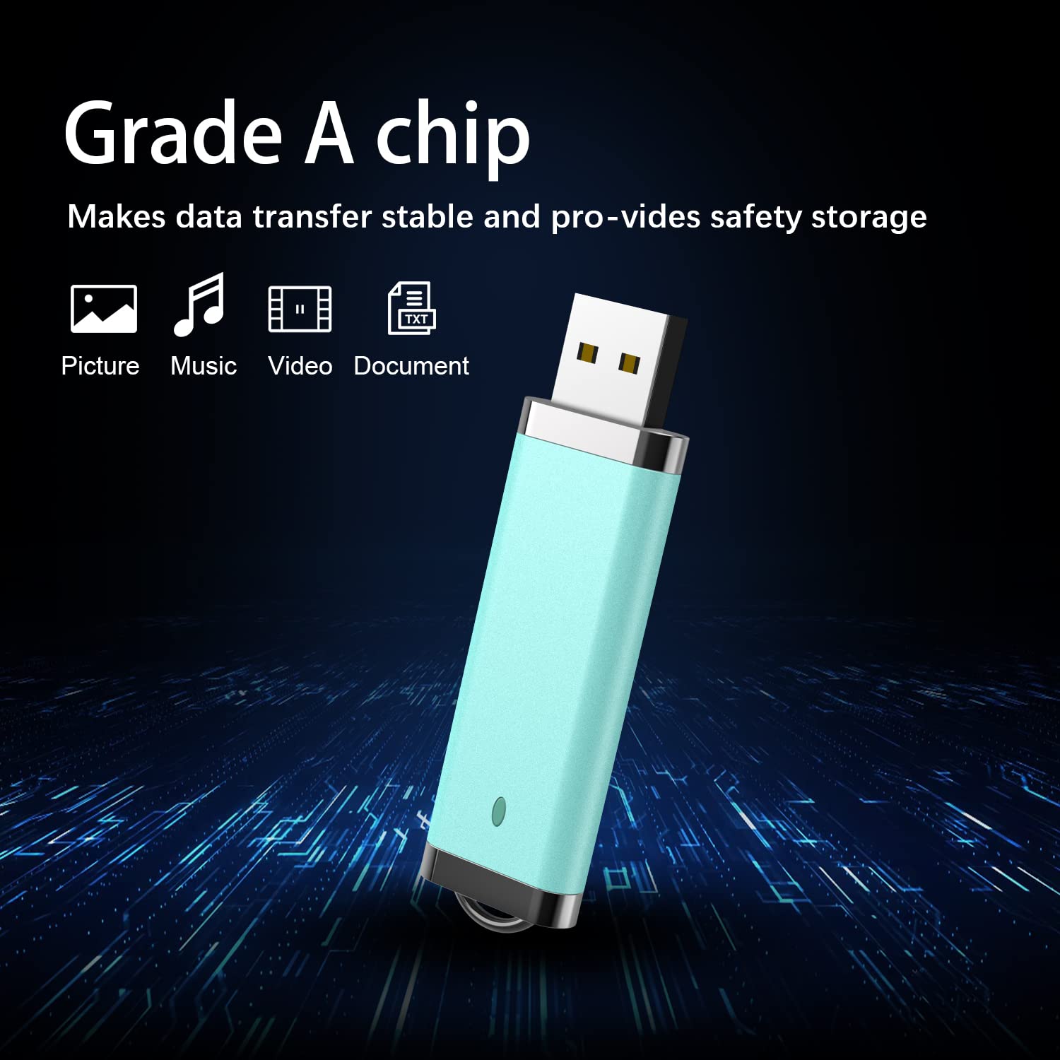 Sanfeya 5 Pack 32GB USB 2.0 Flash Drives, Multicolor Jump Drive Memory Sticks, Bulk Thumb Drives USB Sticks Pen Drives, 5 Color (Blue, Green, Pink, Purple, Yellow)