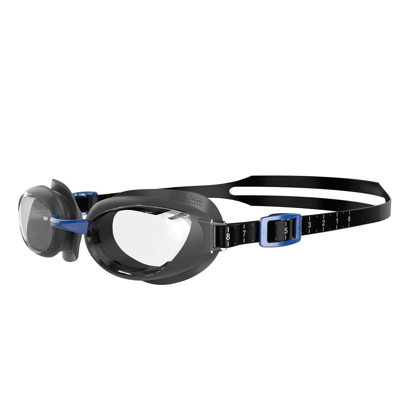 Speedo Aquapure Adult Goggles, Navy/Grey, One Size