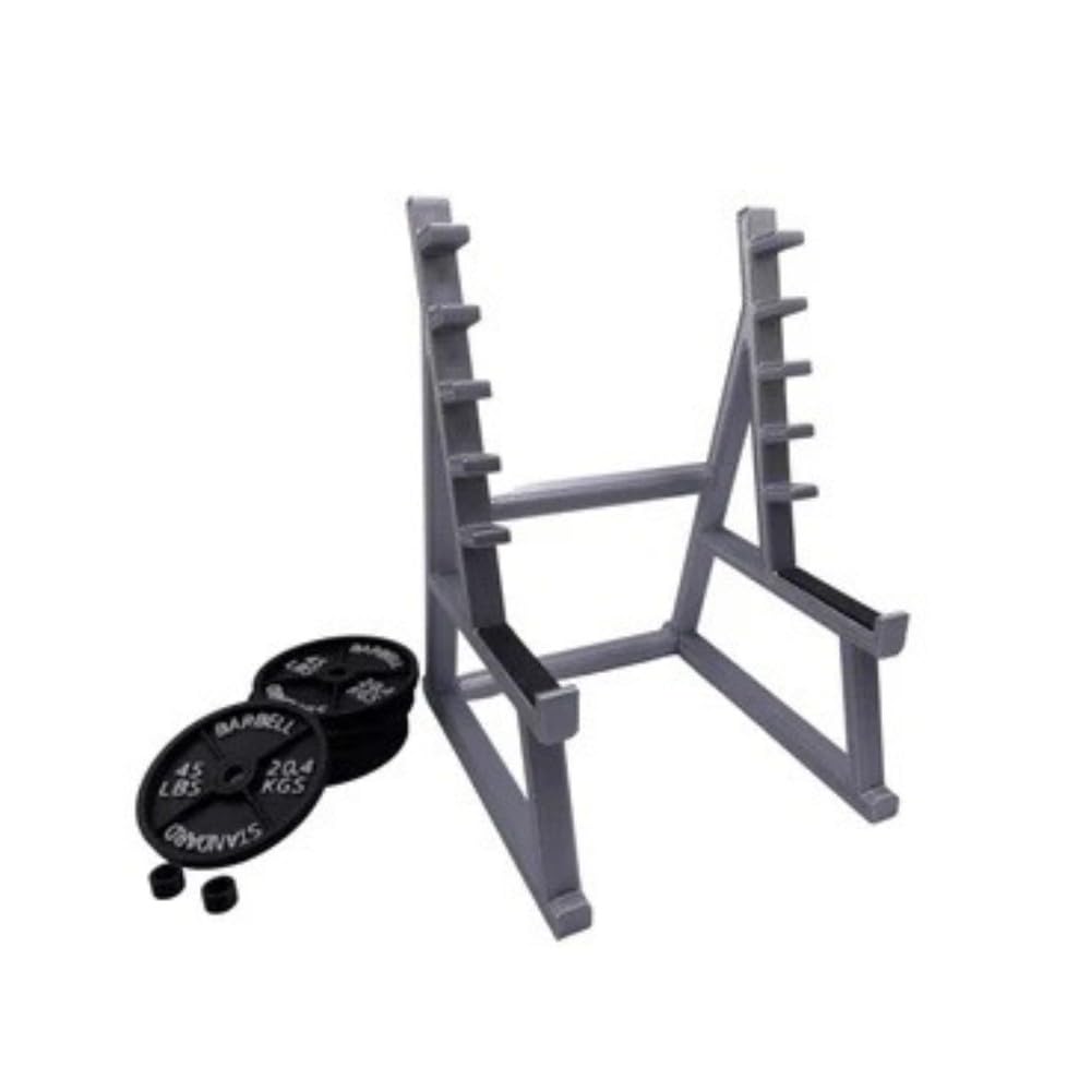 RFSHOP Funny Mini Barbell Pen Holder, Gym Theme Desk Pen Organizer Squat Rack Pen Holde,Home Office Desk Display Decorations Gift.