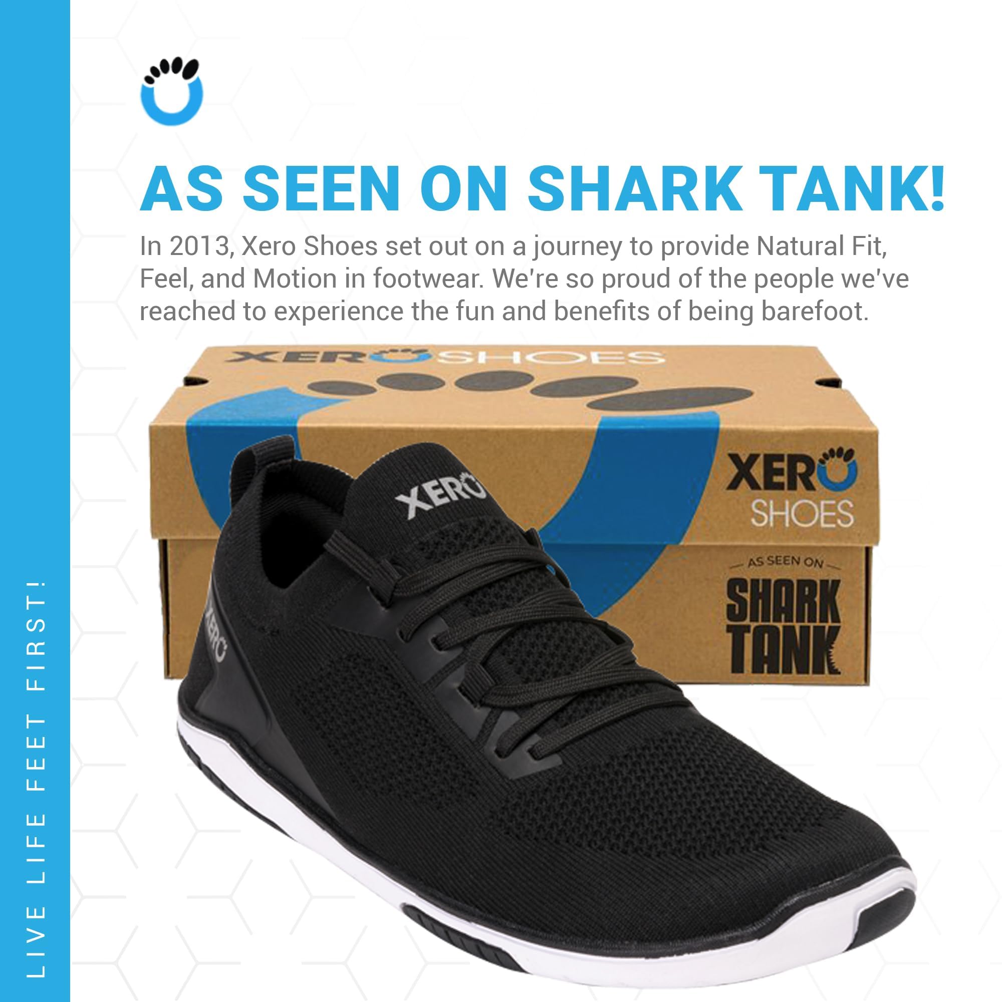 Xero Shoes Barefoot Nexus Knit Shoes for Women | Athleisure Sneaker, Minimalist, Zero Drop, Minimalist Women's Shoes | Black, Size 7.5