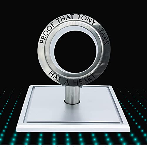 WGJKBVH 1:1 Reactor LED Light, MK1 Model LED Light, Tony Stark Has a Heart, Arc Reactor Lamp USB Vibration Sensing Control Interface，with Display Case (mk1)