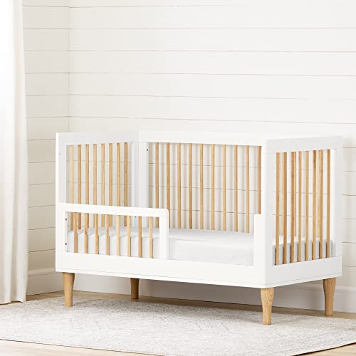 South Shore Balka Toddler Rail for Baby Crib White and Natural, Bohemian Harmony