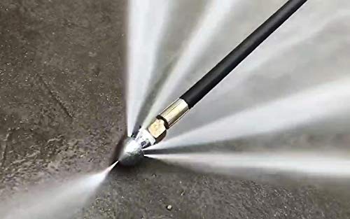 WILTEEXS Pressure Washer Sewer Jetter Nozzle, Drain Jet Hose Nozzle, 1/4'' Quick Connector, 5000 PSI