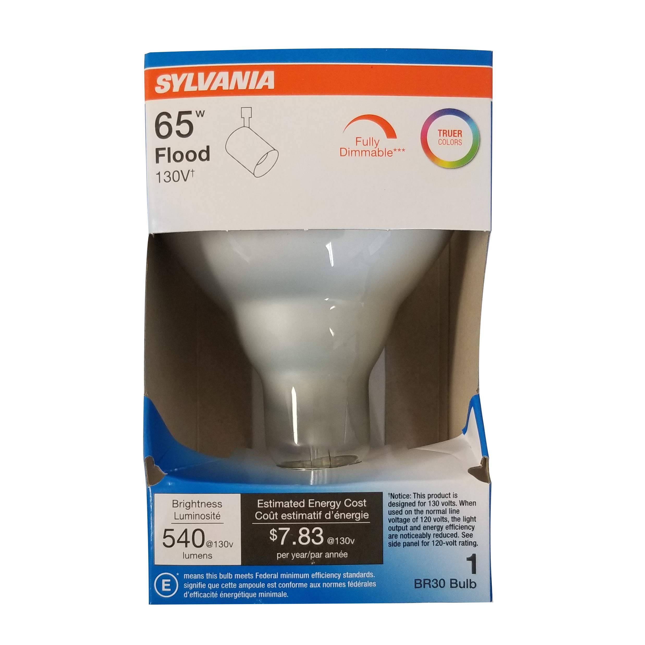 Sylvania 15172 65-Watt 130-Volt BR30 Indoor Flood Light (12 Pack)
