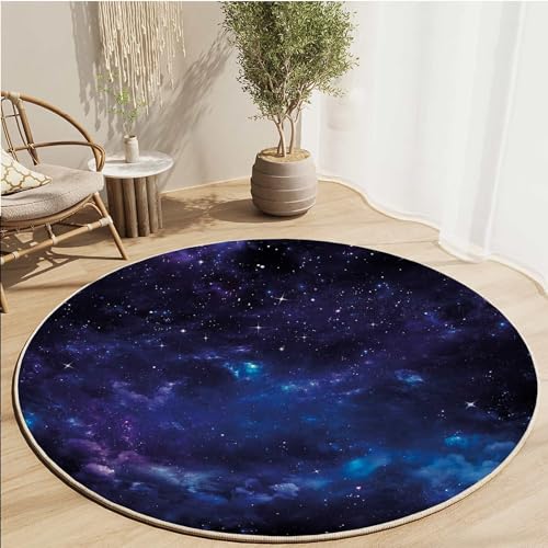 Round Chair Mat for Carpeted Floor Sky Office Floor Protector Purple Charcoal Grey Chair Mat for Carpeted Floor Low Pile Office 4 FT